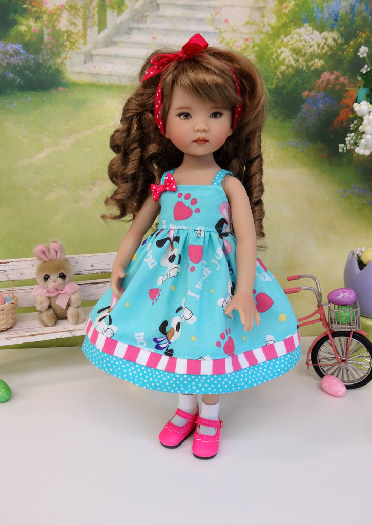 Easter Paws - dress, socks & shoes for Little Darling Doll or 33cm BJD ...