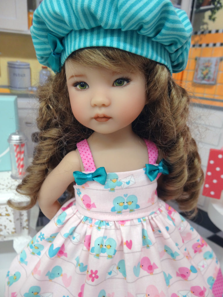 Lovey Dovey - dress, hat, tights & shoes for Little Darling Doll or 33 ...