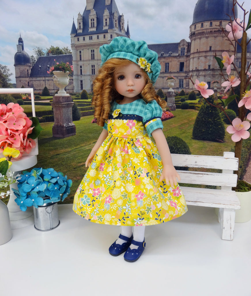 Springtime Delight - dress, beret, tights & shoes for Little Darling D ...